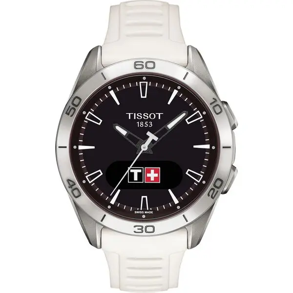 TISSOT T-touch Connect Sport Solar Smart Strap Watch - White