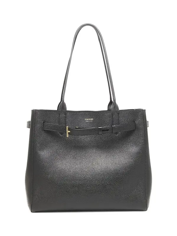TOM FORD Mini T Leather Tote Bag