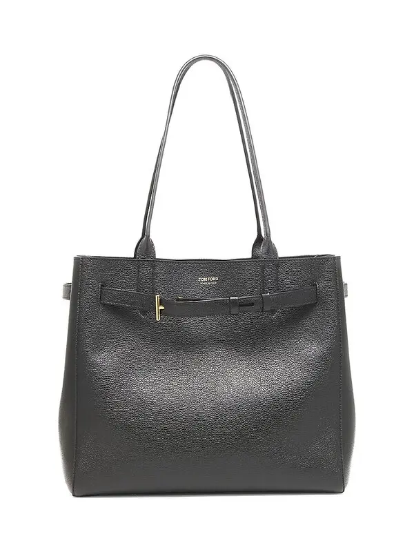TOM FORD Mini T Leather Tote Bag
