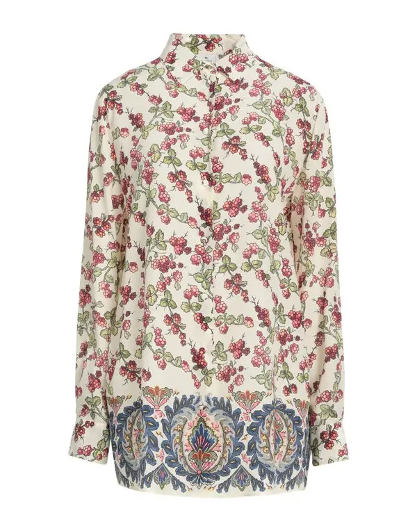 Etro Floral-print Silk Shirt - White