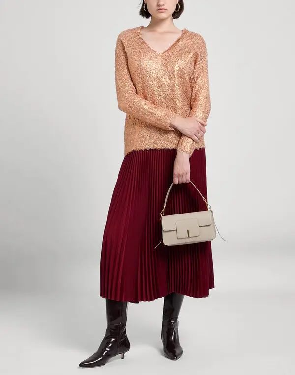 VICOLO Metallic Knit Sweater