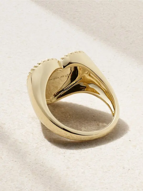 Yvonne Léon Chevalière Coeur Ring