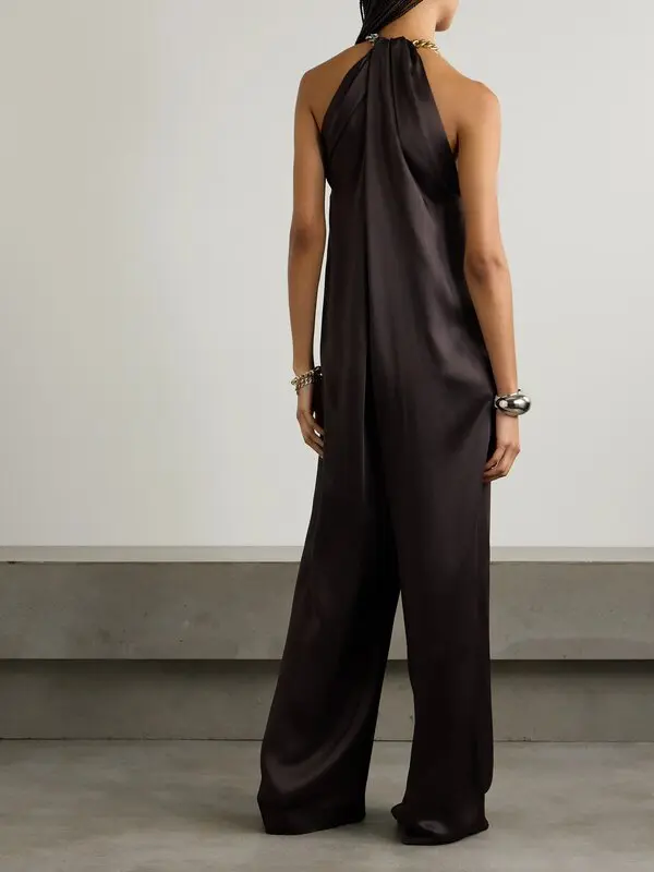Stella McCartney Chain-embellished Jumpsuit - Brown