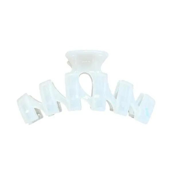 HEADBANDS OF HOPE Bendable Zig Zag Claw Clip - White
