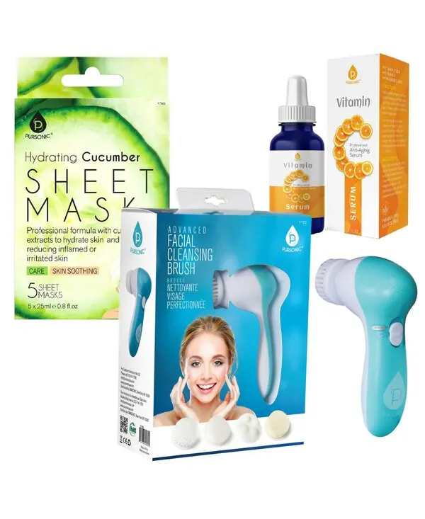 PURSONIC Skin Revive Bundle: Cucumber Masks - Multicolor
