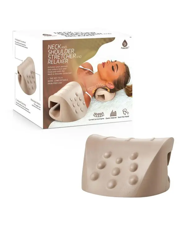 PURSONIC Neck And Shoulder Stretcher And Relaxer - Beige