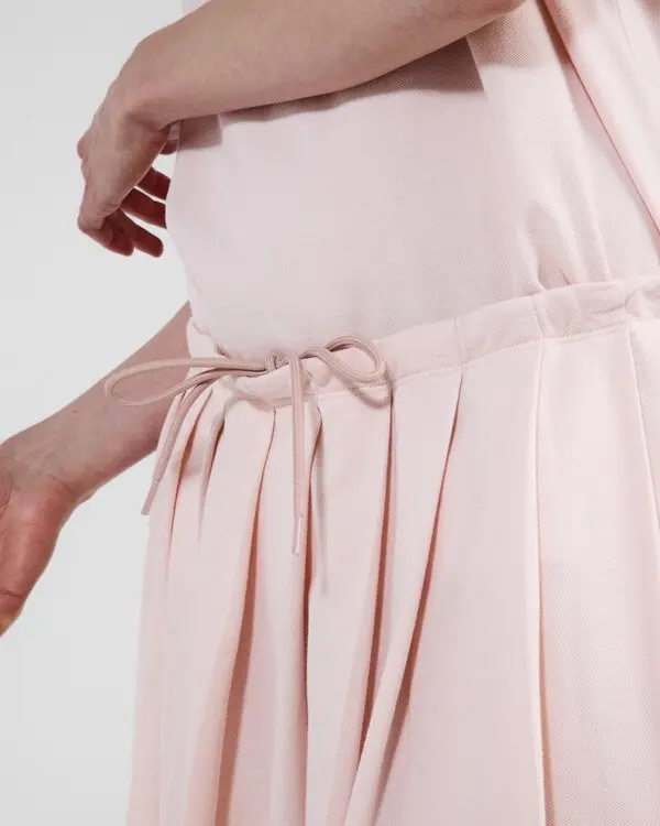 Prada Pleated Piqué Miniskirt