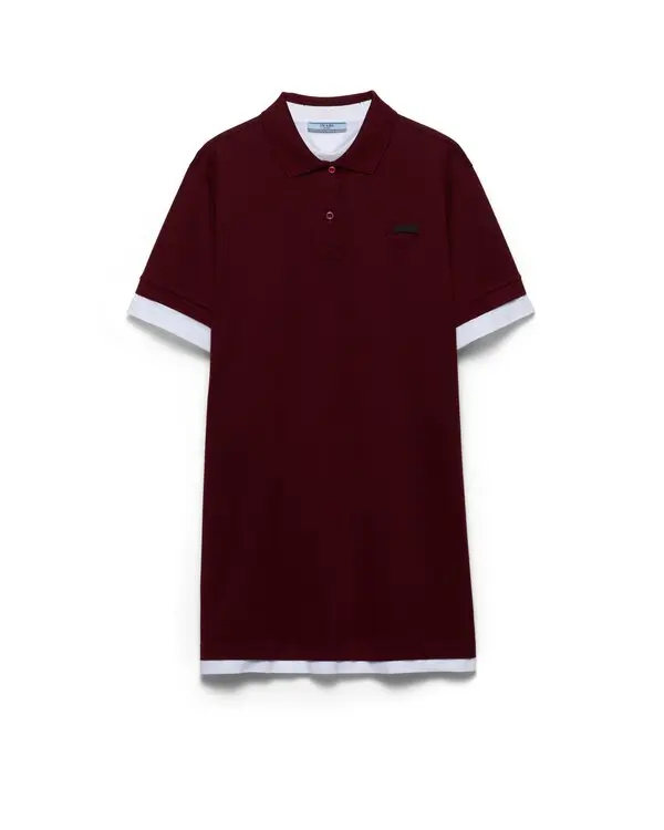 Prada Piqué And Jersey Dress
