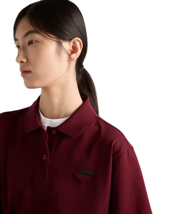 Prada Piqué And Jersey Dress