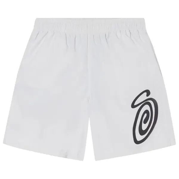 StÜssy Curly Water Short 'bone - White