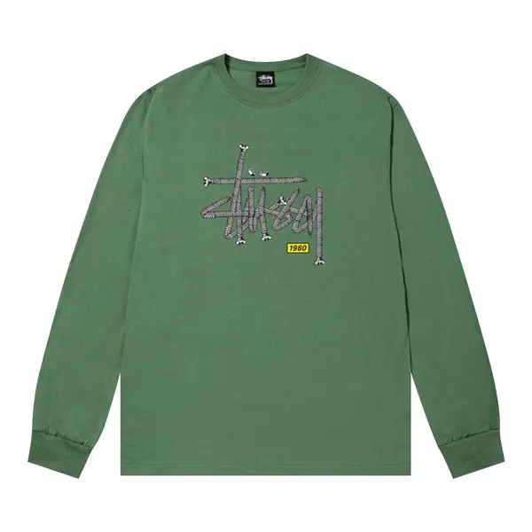 StÜssy Hardware Long-sleeve Tee 'sage