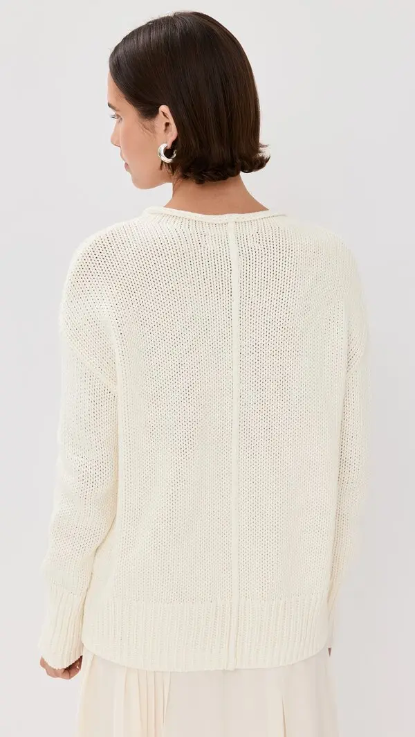 LA LIGNE Solid Marina Sweater - Ivory