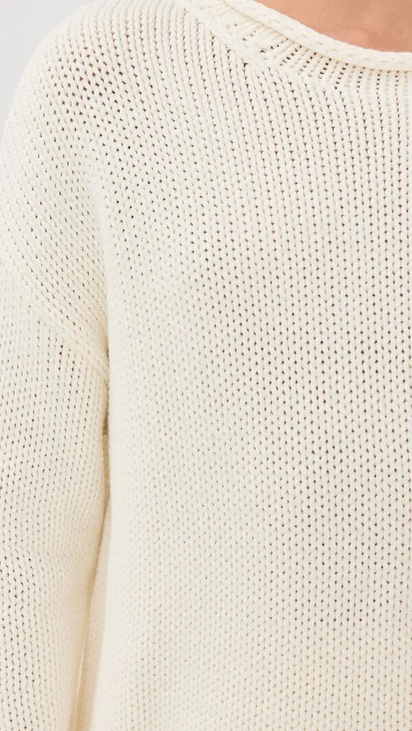 LA LIGNE Solid Marina Sweater - Ivory