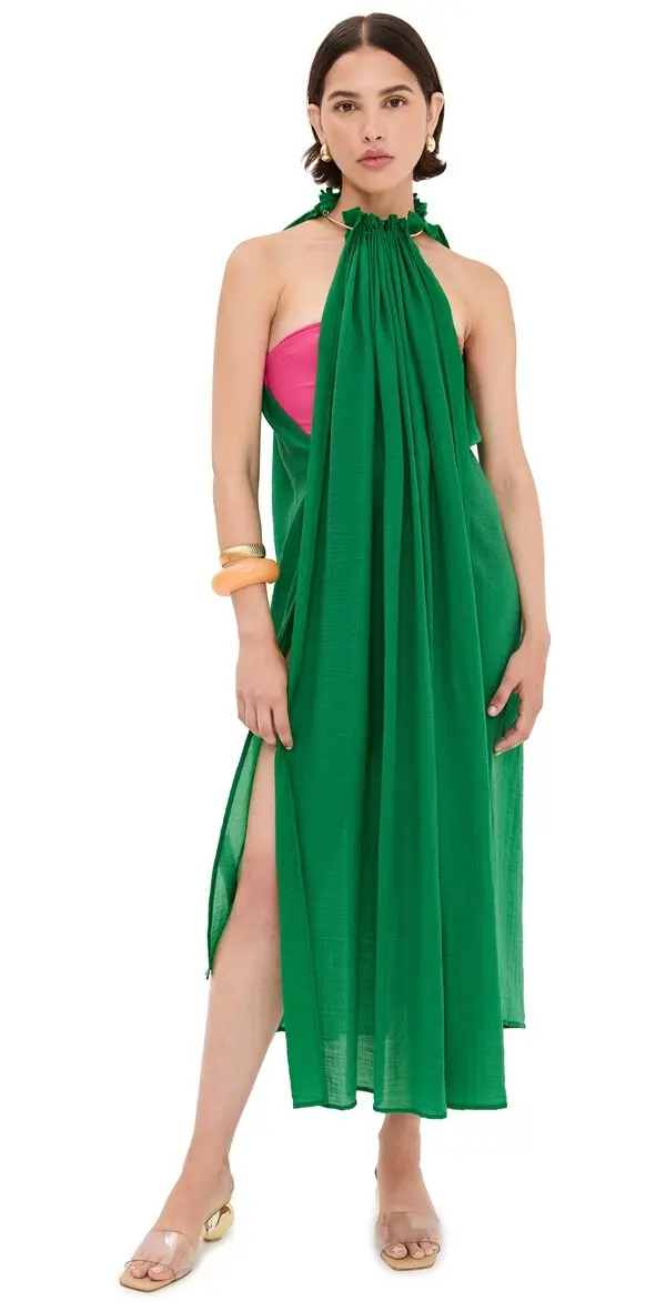 【レア】THE UPSIDE パームリーフ セットアップ 緑 Cult Gaia Ree Coverup In Malachite - 50% Off | Editorialist