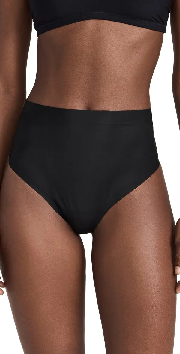 Spanx Shape Sheer Control Thong - Very Black
