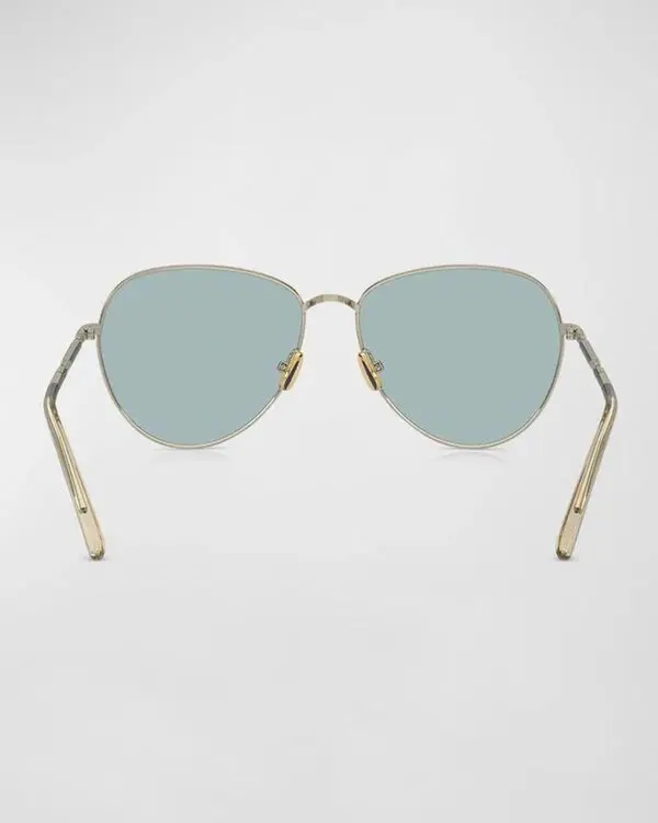 Brunello Cucinelli Aviator Sunglasses - Gold