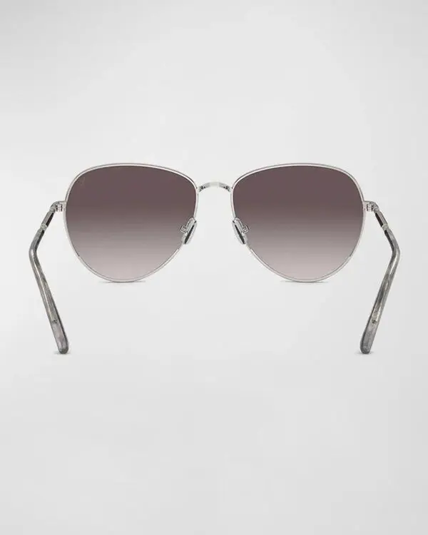 Brunello Cucinelli Aviator Sunglasses - Silver