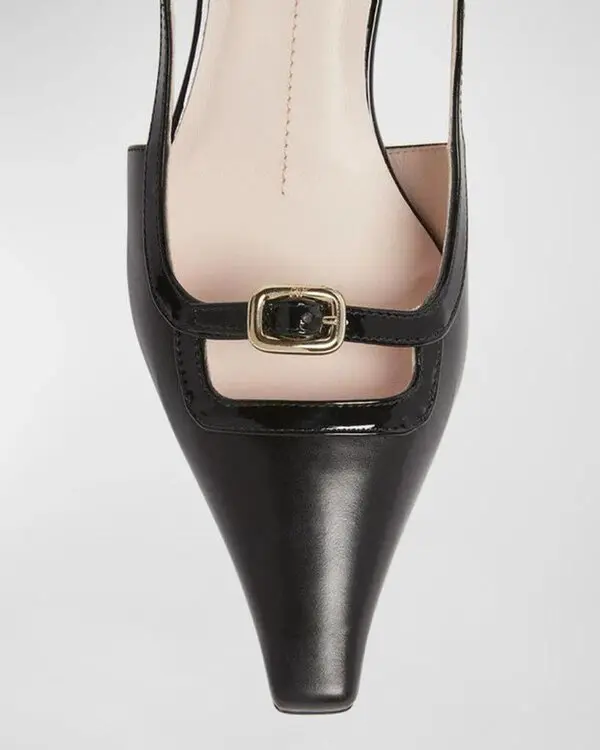 ROGER VIVIER Mini Buckle Slingback Pumps - Nero
