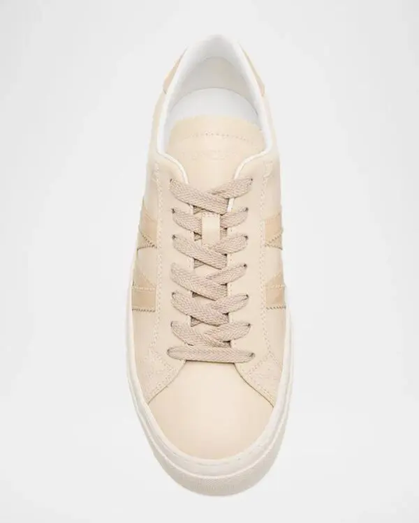 Moncler Monaco Leather Low-top Sneakers