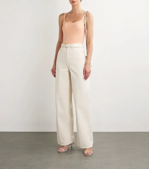 SKIMS Fits Everybody Square-neck Bodysuit