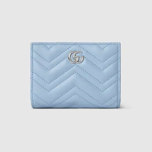 Gucci Gg Marmont Small Wallet - Blue