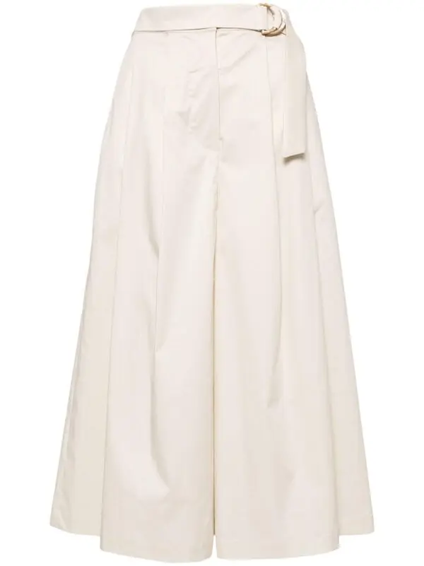 Fedeli Cropped Wide-leg Trousers