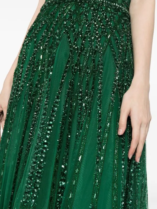 Zuhair Murad Bead-embroidered Corset Gown