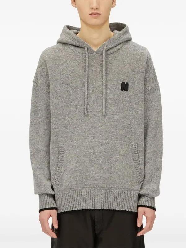 MSGM Logo-embroidered Hoodie