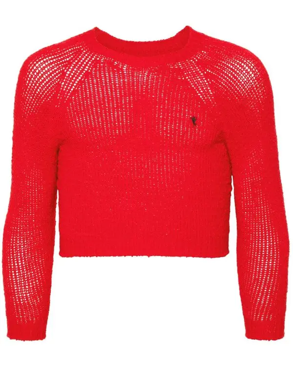 DOUBLET Chunk-knit Cropped Jumper