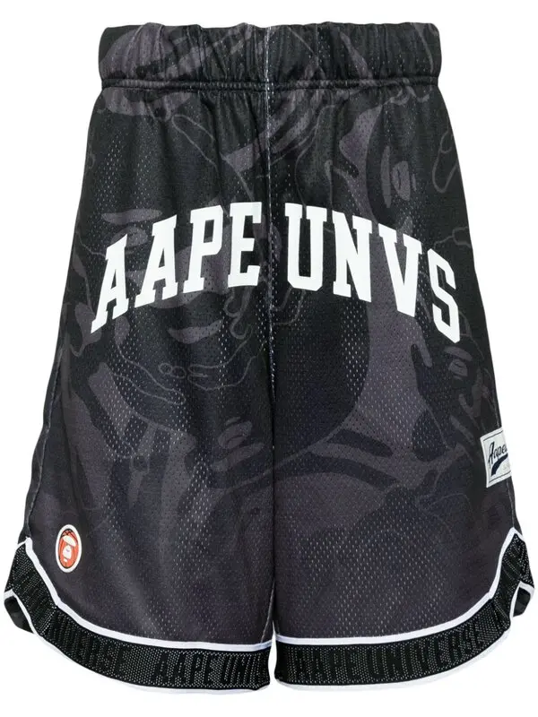 AAPE BY *A BATHING APE Logo-print Track Shorts