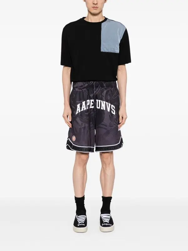 AAPE BY *A BATHING APE Logo-print Track Shorts