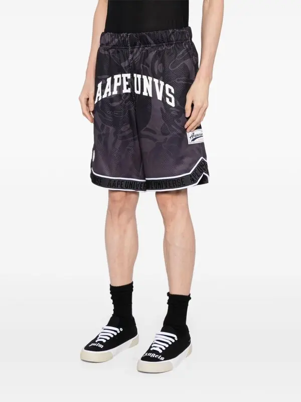 AAPE BY *A BATHING APE Logo-print Track Shorts