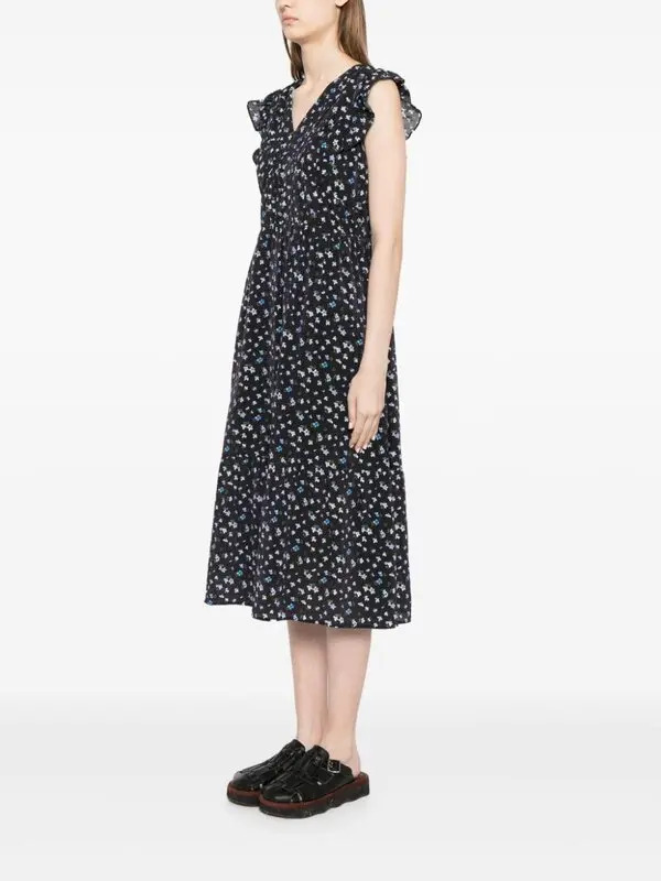 B+AB Floral-print Midi Dress