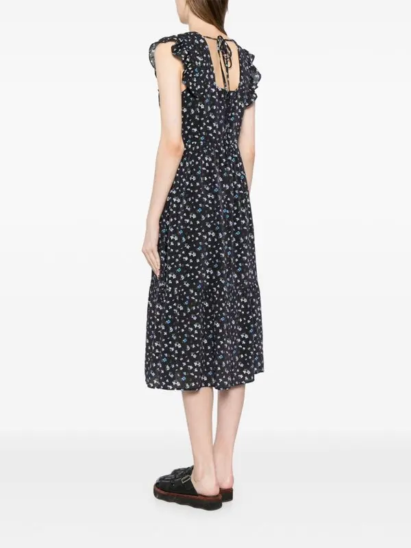 B+AB Floral-print Midi Dress