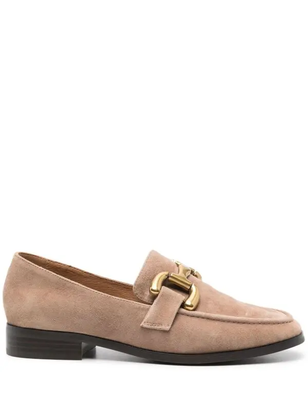 BIBI LOU Zagreb Suede Loafers - Neutrals