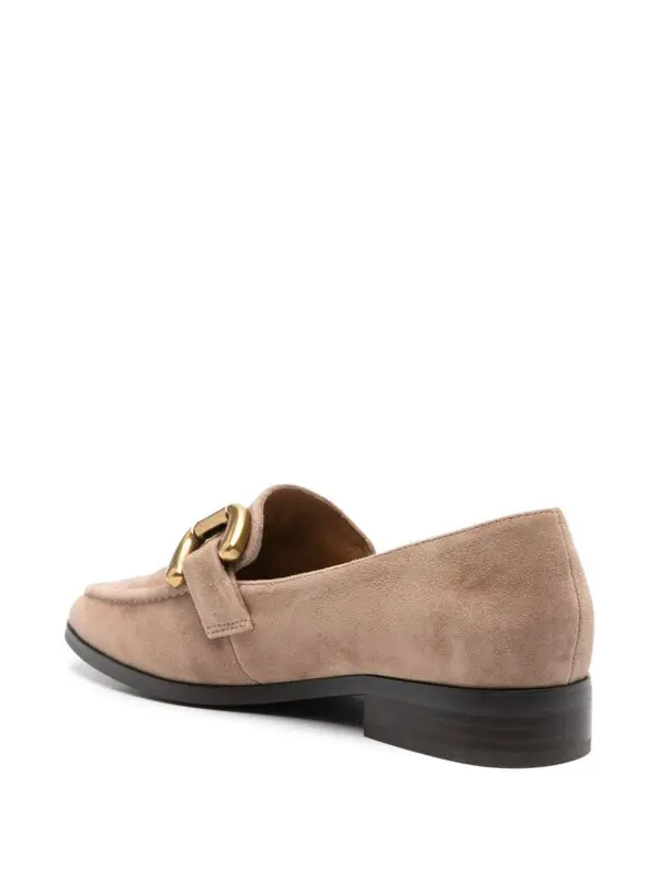 BIBI LOU Zagreb Suede Loafers - Neutrals