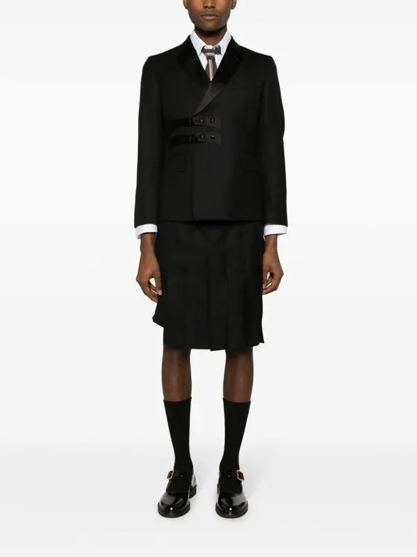 Thom Browne Pleated Wool Skorts