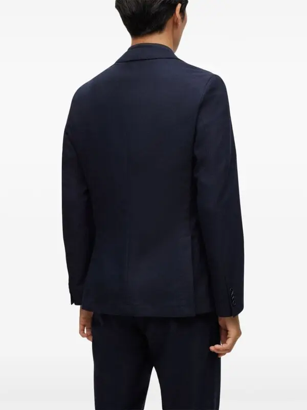 BOSS Notched-lapels Single-breasted Blazer