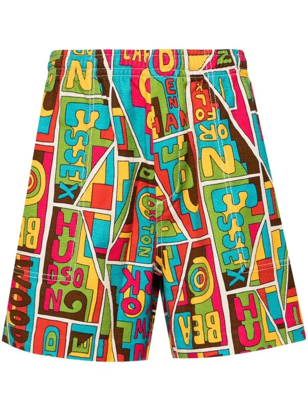 BODE Graphic-print Bermuda Shorts - Red