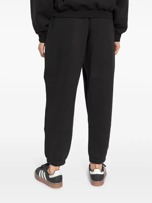 Alexander Wang Logo Cotton Track Pants - Black