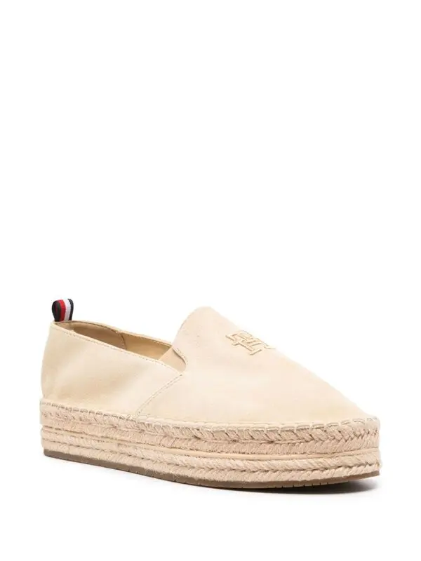 Tommy Hilfiger Suede Flatform Espadrilles