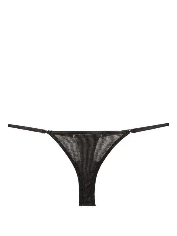 MAISON CLOSE La Femme Amazone Thong - Black