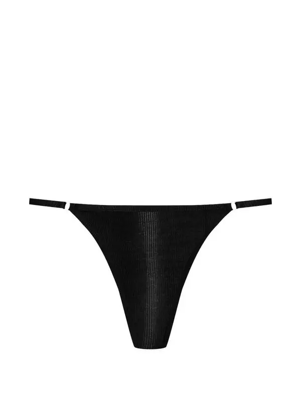 MAISON CLOSE La Femme Amazone Thong - Black