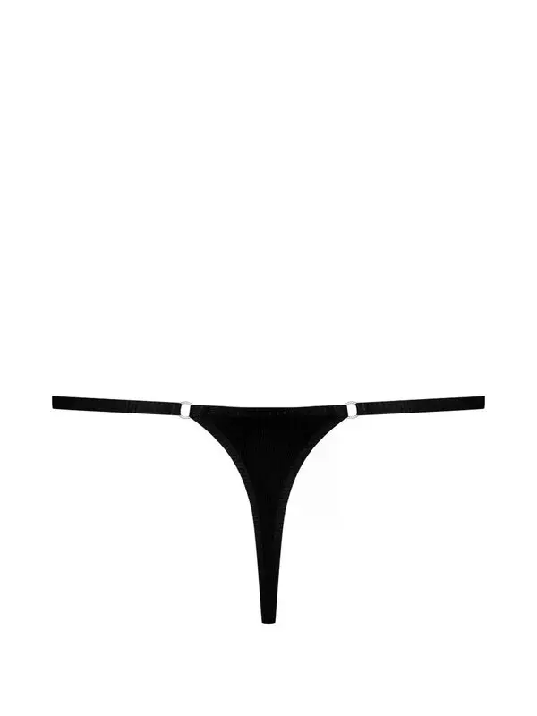 MAISON CLOSE La Femme Amazone Thong - Black
