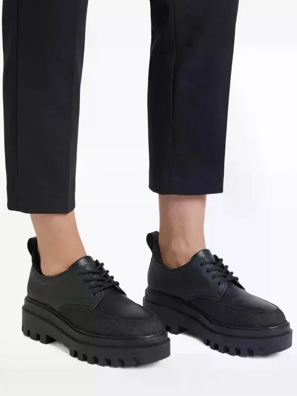 Calvin Klein Flatform Leather Derby Shoes