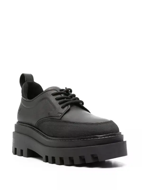 Calvin Klein Flatform Leather Derby Shoes