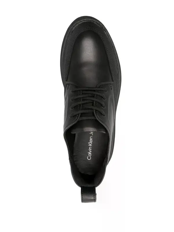 Calvin Klein Flatform Leather Derby Shoes