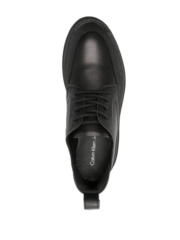 Calvin Klein Flatform Leather Derby Shoes