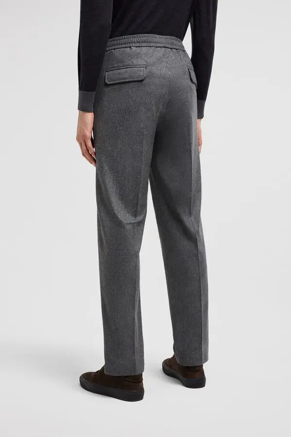 Moncler Cashmere Blend Jogging Pants - Grey