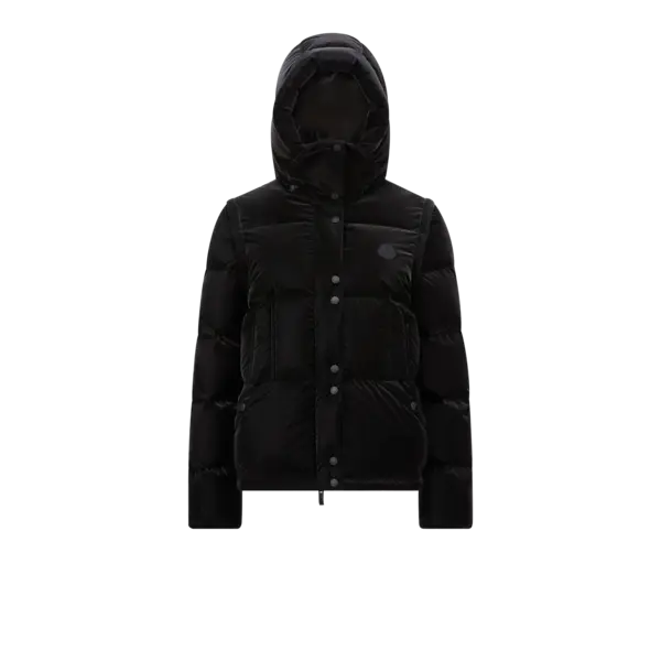 Moncler Allymes 2-In-1 Hooded Short Down Jacket - Black